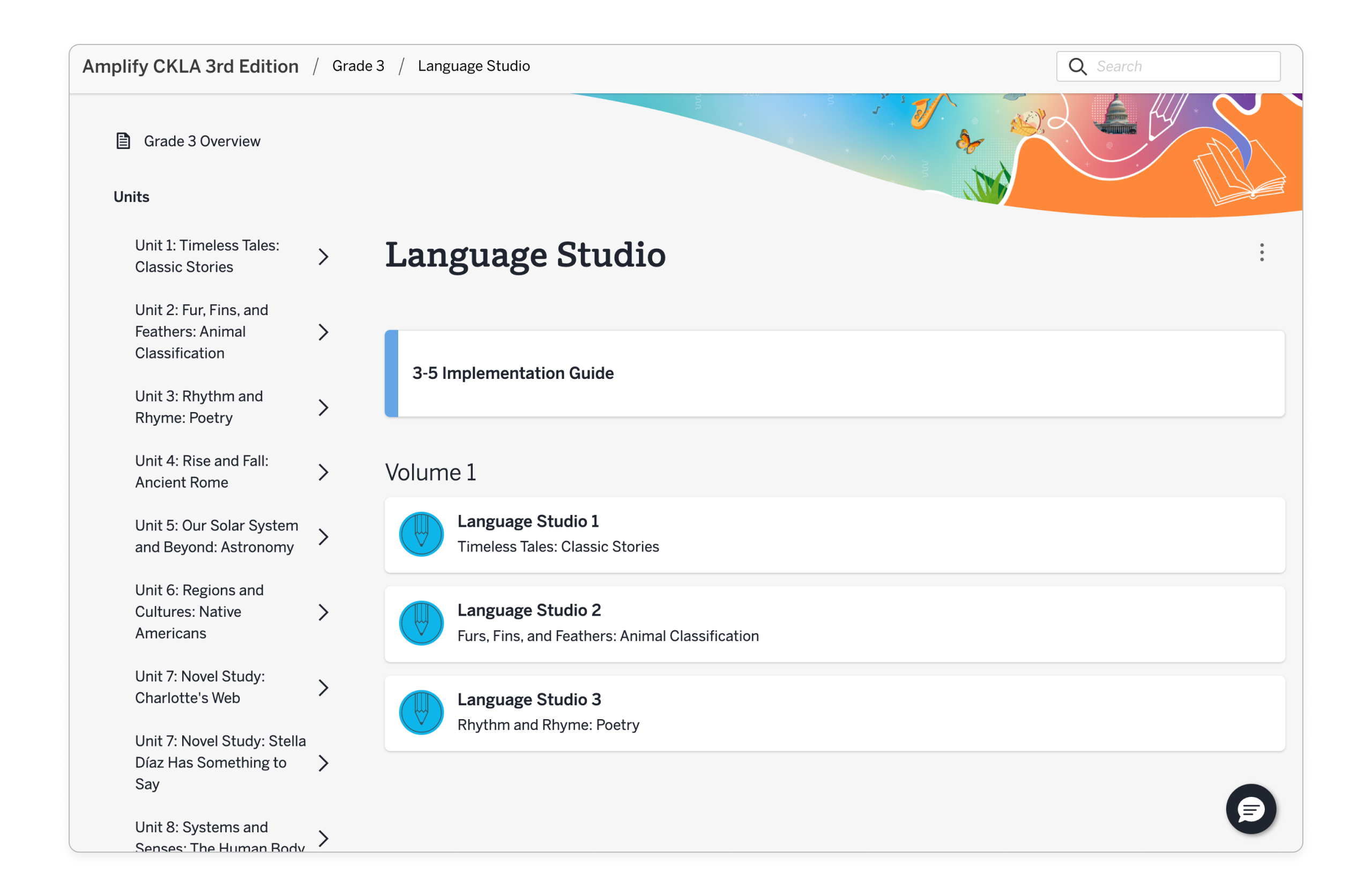 Amplify CKLA 3rd Edition: Language Studio