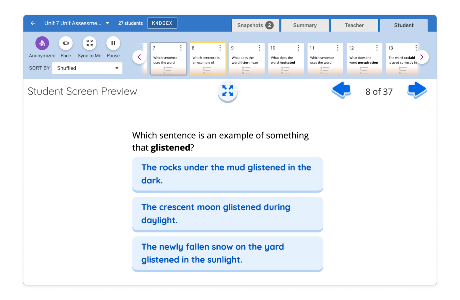 Amplify CKLA 3rd Edition: Assessment administration and review