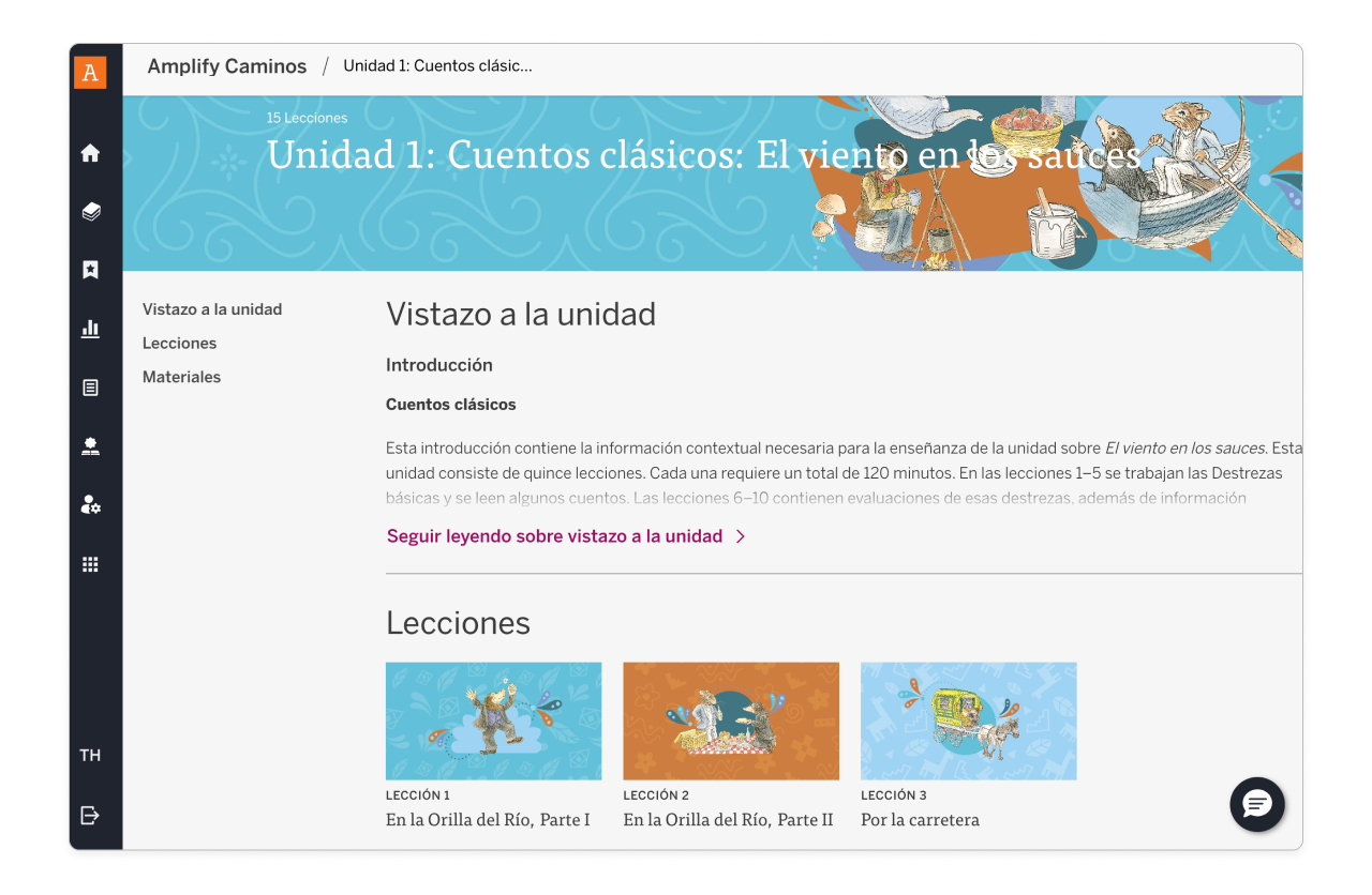 Amplify Caminos digital experience