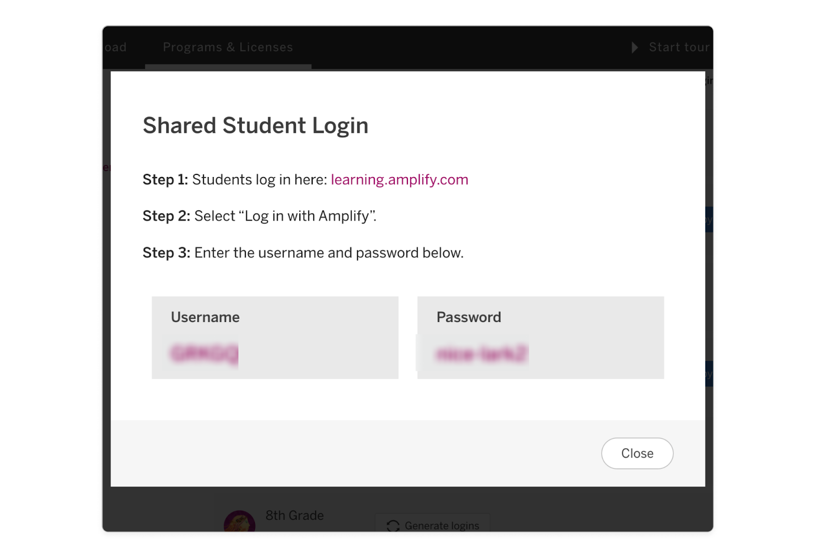 Shared student logins