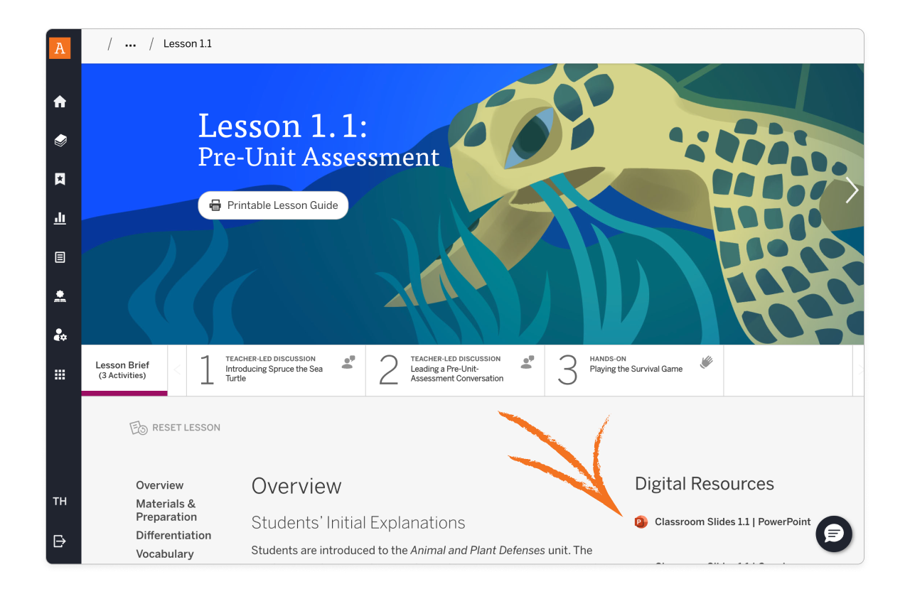 Amplify Science Classroom Slides for grades K–5