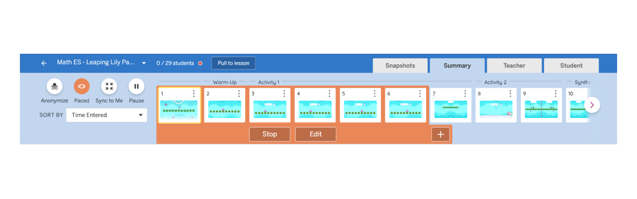 Amplify Desmos Math: Classroom facilitation tools
