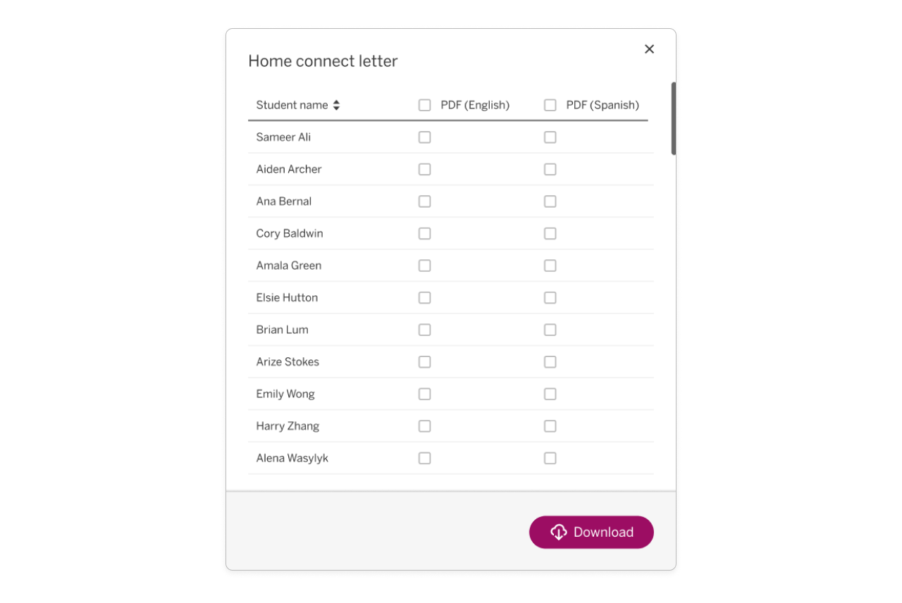 mCLASS Math: Home Connect reports